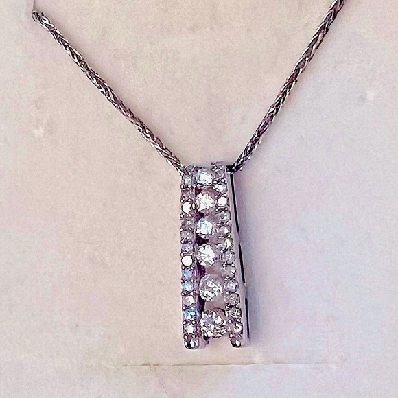 Jewelry | 14ct White Gold Diamond Ladder | Poshmark
